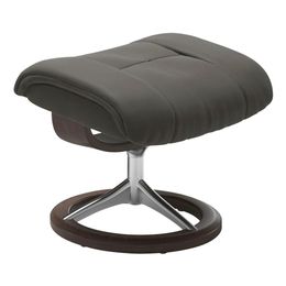 Fu&szlig;hocker stressless "Mayfair", grau (metal grau paloma), B:55cm H:41cm T:39cm, Leder BATICK: BATICK ist ein leicht korrigiertes, durchgef&auml;rbtes und genarbtes M&ouml;belleder, bei dem die meisten Unebenheiten und Spuren in der Regel entfernt wurden.;Leder PALOMA: PALOMA ist ein durchgef&auml;rbtes Semianilin-M&ouml;belleder mit nat&uuml;rlicher Narbung.;ROHLEDER Stoff Q2 FARON: Ein fester zuverl&auml;ssiger Boucl&eacute; mit ein