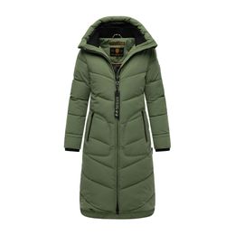 Winterjacke Marikoo "Marikoo Benikoo Damen lange Winterjacke B949", Damen, Gr. XL, gr&uuml;n (pine olive), Obermaterial: 92% Nylon NY. 8% Elasthan EL., Jacken Winterjacke