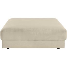 Sofa-Mittelelement Home Affaire "Bloomfield Mega Hocker in 2 Gr&ouml;&szlig;en", beige, B:109cm H:43cm T:114cm, 92% Polyester 8% Nylon, Polsterelemente, Sofa-Mittelelement, passende Erweiterung zur Serie "Bloomfield", als Mittelelement passend