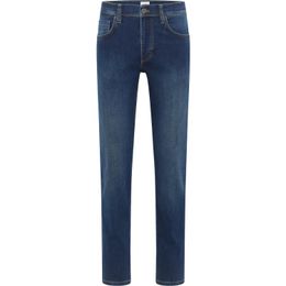 Straight-Jeans Mustang "Herren Style Washington Straight", Herren, Gr. 36, L&auml;nge 34, blau (881 dunkelblau), Denim/Jeans, 99% Baumwolle, 1% Elasthan, unifarben, straight fit, Jeans Straight-Jeans