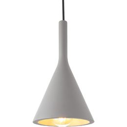 Paco Home Pendelleuchte "CLOUCH", blau (betongrau), 1, &Oslash; 21,5cm, Leuchten, LED, E27, Lampe F&uuml;r Wohnzimmer Esszimmer K&uuml;che, H&ouml;henverstellbar, Pendelleuchte