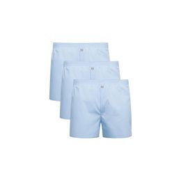 Webboxer Jockey "Web-Boxershorts Everyday Woven Boxer Shorts 3er Pack", Herren, Gr. M, blau, Obermaterial: 100% Baumwolle CO., Unterhosen Webboxer