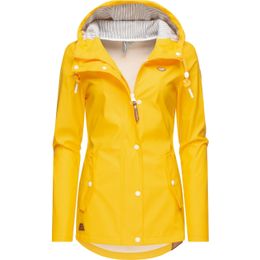 Regenjacke Ragwear "Regenjacke YM-Marge", Damen, Gr. XXL, gelb (gelb022), Obermaterial: 100% Polyester PES. Obermaterial: Futter: 100% Polyester PES., Jacken Regenjacke