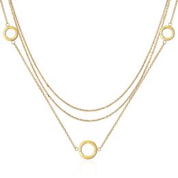 Edelstahlkette AILORIA "Halskette ANNABELLE", Damen, gold, Halsketten Edelstahlkette