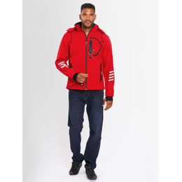 Softshelljacke Arctic Seven "Arctic Seven Herren Softshell Jacke &Uuml;bergangsjacke AS301", Herren, Gr. 5XL, rot (rot, schwarz), Obermaterial: 96% Polyester PES. 4% Elasthan EL., Jacken Softshelljacke