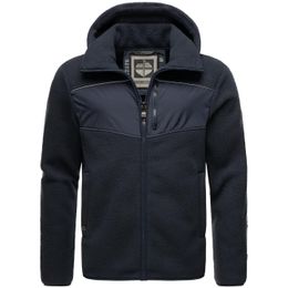 Kapuzensweatjacke STONE HARBOUR "Fleecejacke Illian", Herren, Gr. XXL, blau (navy), Obermaterial: 100% Polyester PES., Sweatjacken Kapuzensweatjacke