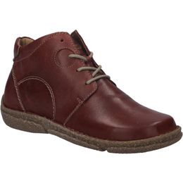 Stiefelette Josef Seibel "Neele 46, bordeaux", Damen, Gr. 40, rot (bordeaux), Obermaterial: 100% Rindsleder Leather cow., Schuhe Stiefelette