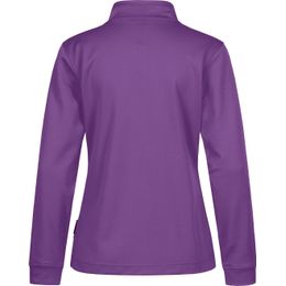 Trainingsjacke LPO "Abby II", Damen, Gr. 54 (XXL), lila (dunkellila), 60% Polyester; 40% Baumwolle, regular fit, Jacken Trainingsjacke, glatt mit matter Struktur