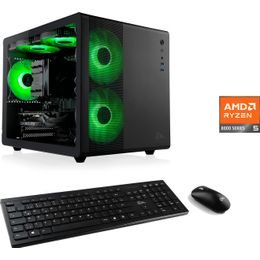 CSL PC "Cube V24219", schwarz, Microsoft Windows 11 Home (64 Bit), 32 GB RAM 1.000 GB SSD, Desktop-PCs, PC