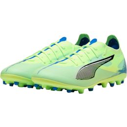Fu&szlig;ballschuh Puma "ULTRA 5 MATCH MG", Gr. 46, gelb (fizzy apple, Puma wei&szlig;, blaumazing), Synthetik, Schuhe Fu&szlig;ballschuh, f&uuml;r Kunstrasenpl&auml;tze