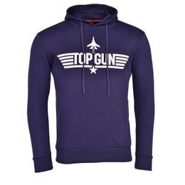 Kapuzensweatshirt Top Gun "Kapuzenpulli PP201018", Herren, Gr. L, blau (navy), Obermaterial: 60% Baumwolle CO. 40% Polyester COOLMAX PES(Coolmax)., Pullover Kapuzensweatshirt