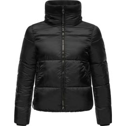 Steppjacke Navahoo "Steppjacke Sternschn&uuml;ppchen", Damen, Gr. M, schwarz, Obermaterial: 55% Nylon NY. 45% Polyester PES. Obermaterial: Futter: 100% Polyester PES. 100% Polyester PES., Jacken Steppjacke