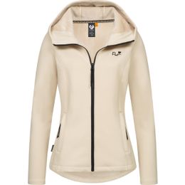 Kapuzensweatjacke Ragwear "Sweatjacke Lyshka", Damen, Gr. L, beige (ecru), Obermaterial: 95% Polyester PES. 5% Elasthan EL. Futter: 95% Polyester PES. 5% Elasthan EL., Sweatjacken Kapuzensweatjacke