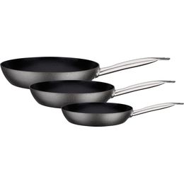 Pfannen-Set GSW "Avanti", grau (schwarz, edelstahlfarben), &Oslash;:28cm, Pfannen, Pfannen-Set, Induktion