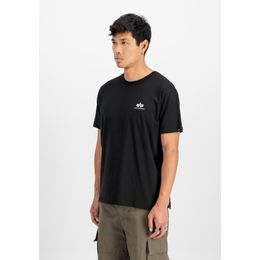T-Shirt Alpha Industries "Basic T-Shirt SL", Herren, Gr. M, schwarz, Obermaterial: 100% Baumwolle, Shirts T-Shirt