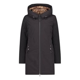Wendejacke Betty Barclay "Wendejacke mit Kapuze", Damen, Gr. 42, schwarz, Obermaterial: 100% Polyester PES., Jacken Wendejacke
