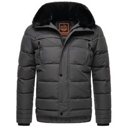Steppjacke STONE HARBOUR "Winterjacke Witaas", Herren, Gr. 3XL, grau (anthrazit), Obermaterial: 100% Polyester PES. Obermaterial: Futter: 100% Polyester PES. 100% Polyester PES., Jacken Steppjacke