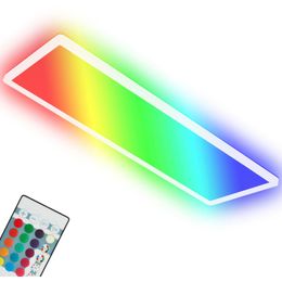 Briloner Leuchten LED Panel "7404016 SLIM", wei&szlig;, Leuchten, Deckenlampe, 58x20x3cm, Wei&szlig;, 22W, Wohnzimmer, Schlafzimmer, K&uuml;che, LED Panel