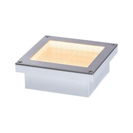 LED Einbauleuchte Paulmann "Brick IP67 eckig 100x100mm 1W 18lm 230V Edelstahl", silber (edelstahlfarben), B:10cm H:4,2cm T:10cm, Leuchten, LED Einbauleuchte, Bodeneinbauleuchte Smart Home Zigbee 3.0, Insektenfreundlich