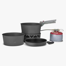 PRIMUS PrimeTech Stove Set II Gaskocher 2000 W inklusive Kochgeschirrset 8 teilig Set 1 mit 1,3 Liter T&ouml;pfen - Kochgeschirr-Sets