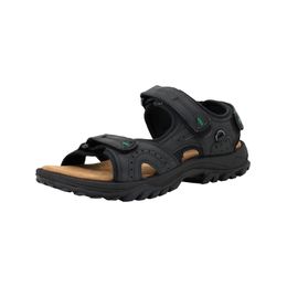 Sandale Grisport "Sandale", Herren, Gr. 42, schwarz, Obermaterial: 100% Rindnubukleder CNU., Schuhe Sandale