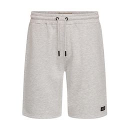 Sweatshorts Blend "BL-Shorts", Damen, Gr. XL, N-Gr, limestone melange, angeraute Sweatware, Obermaterial: 50% Baumwolle, 50% Polyester, unifarben, relaxed fit kniefrei, Hosen Sweatshorts