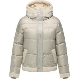 Winterjacke Ragwear "Winterjacke Editah Shiny YOUMODO", Damen, Gr. XS, beige (bone), Obermaterial: 100% Polyester PES. Obermaterial: Futter: 100% Polyester PES. 100% Polyester PES., Jacken Winterjacke