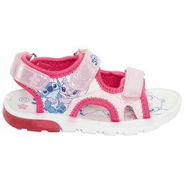 Sandale Disney "LILO & STITCH", M&auml;dchen, Gr. 30, pink, Synthetik, Schuhe Sandale, mit cooler Blinkfunktion