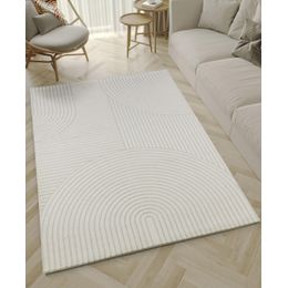 Teppich the carpet "Everest Hoch-Tief-Struktur", beige (natur), B:200cm H:14mm L:290cm, Polypropylen, Teppiche, Teppich, Wohnzimmer Teppich, hohe Flordichte, 3D-Effekt, weiche Oberfl&auml;che
