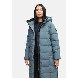 Winterjacke Marikoo "Marikoo Lanitaa Damen Winter Steppmantel Parka N079", Damen, Gr. M, blau (stormyblau), Obermaterial: 100% Polyester PES., Jacken Winterjacke