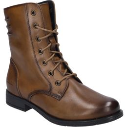 Stiefelette Josef Seibel "Simona 01, cognac", Damen, Gr. 39, braun (cognac), Obermaterial: 100% Rindsleder Leather cow., Schuhe Stiefelette