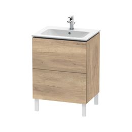 Duravit Waschtischunterschrank L-Cube 62x48,1cm, Ei marm., 2 Ausz&uuml;ge, stehend (LC662505555)