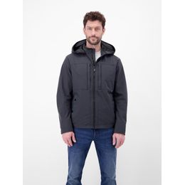 Outdoorjacke Lerros "Leichte Funktionsjacke mit abnehmbarer Kapuze", Herren, Gr. 3XL, blau night, 100% Polyester, Jacken Outdoorjacke