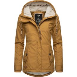 Winterjacke Ragwear "Winterjacke Monade", Damen, Gr. 3XL, braun (camel22), Obermaterial: 65% Polyester PES. 35% Baumwolle CO. Obermaterial: Futter: 100% Polyester PES. 100% Polyester PES., Jacken Winterjacke