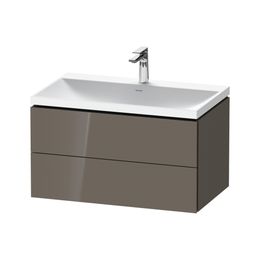 Duravit M&ouml;bel-Set L-Cube 80x48x48cm, m HL, flan. Gr hgl, 2 Schub. (LC6951O89890000)