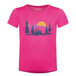 Strandshirt Trollkids "GIRLS GUDVANGEN SHIRT", M&auml;dchen, Gr. 92, magenta, Obermaterial: 100% Polyester, Shirts Strandshirt, f&uuml;r Kinder und Jugendliche, sportlicher Stil