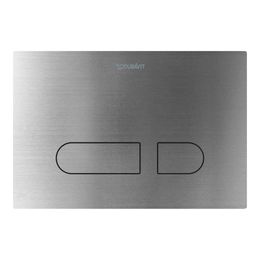 Duravit Bet&auml;tigungsplatte DuraSystem 21,7x25cm, mech., f WC A1, ES geb&uuml;rstet (WD5012704000)
