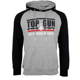 Kapuzensweatshirt Top Gun "Kapuzenpulli TG20212022", Herren, Gr. 3XL, grau (grau m&eacute;lange), Obermaterial: 65% Baumwolle CO. 35% Polyester COOLMAX PES(Coolmax)., Pullover Kapuzensweatshirt