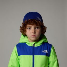 Beanie The North Face "f&uuml;r Kinder", Kinder, Gr. L/146 (56/57), blau (tnf blau), Fleece, Materialmix, unifarben, M&uuml;tzen Beanie, aus Polyester und Wolle, sportlicher Stil, mit Logostickerei
