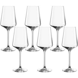 Wei&szlig;weinglas Leonardo "Puccini", transparent, 400ml, 6 Stk., Glas, Trinkgef&auml;&szlig;e, Wei&szlig;weinglas, 6-teilig