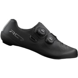 Fahrradschuh Shimano "Rennrad - Fahrradschuhe SH-RC703W, schwarz", Damen, Gr. 39, schwarz, Obermaterial: 100% Kunstleder synt.leather., Schuhe Fahrradschuh