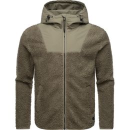 Kapuzensweatjacke Ragwear "Fleecejacke Adar", Herren, Gr. XXL, braun (mocca), Obermaterial: 100% Polyester PES. Futter: 100% Polyester PES., Sweatjacken Kapuzensweatjacke