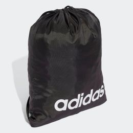 Umh&auml;ngetasche adidas Performance "LINEAR SPORTBEUTEL", Damen, Gr. B/H/T: 36cm x 43cm, schwarz-wei&szlig; (schwarz, wei&szlig;), Obermaterial: 100% Polyester, Taschen Umh&auml;ngetasche