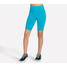Radlerhose Skechers "OCEAN TEAL", Damen, Gr. XS (34), N-Gr, blau (ocean teal), Obermaterial: 88% Nylon, 12% Elasthan, Hosen Radlerhose