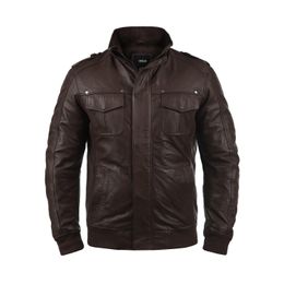 !Solid Lederjacke SOLID "Lederjacke SDCamash", Herren, Gr. XL, braun, Obermaterial: 100% Schafsleder sheepskin., Jacken Lederjacke