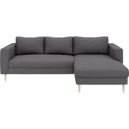 Ecksofa Trendmanufaktur "Amazing, wahlw. mit Schlaffunktion & Bettkasten, Fu&szlig; Buche lackiert", anthrazit, B:232cm H:81cm T:161cm, Sofas, Ecksofa, Recamiere beidseitig montierbar, L-Form,in Cord o. Struktur, B: 232 cm