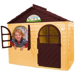 Spielhaus Jamara "Little Home", beige (beige, braun), Spielh&auml;user, KinderB:130cm H:120cm T:78cm, Kunststoff, Spielhaus, BxTxH: 130x78x120 cm, B:130cm H:120cm T:78cm