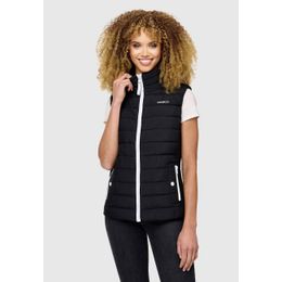 Steppweste Marikoo "Marikoo Reimii Damen Stepp Weste B995", Damen, Gr. XS, schwarz, Obermaterial: 100% Polyester PES., Westen Steppweste