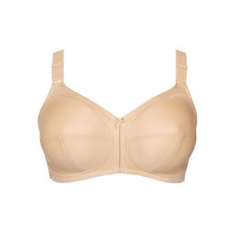 B&uuml;gelloser BH LISCA "BH ohne B&uuml;gel Mirelas", Damen, Gr. 105, Cup E, beige, Stoff, Obermaterial: 55% Polyamid PA. 25% Elasthan EL. 20% Baumwolle CO., BHs B&uuml;gelloser BH