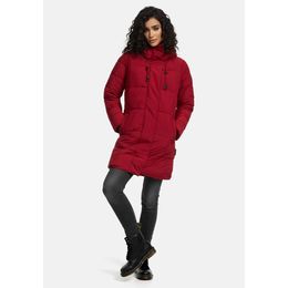 Winterjacke Marikoo "Marikoo Kaituu Damen Winter Steppjacke N008", Damen, Gr. XXL, rot (dunkelrot), Obermaterial: 100% Polyester PES., Jacken Winterjacke
